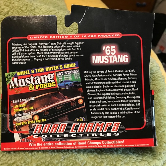 Road Champs | Toys | Road Champs 65 Mustang | Poshmark